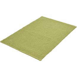 Badematte Kleine Wolke "Punto", gr&uuml;n (dill), H:5mm, Baumwolle, Badematten, Badematte, Badteppich, Uni Farben, Oberfl&auml;che reine Baumwolle