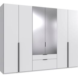 Dreht&uuml;renschrank wimex "Mugano", wei&szlig;, griffe schwarz, B:270cm H:208cm T:58cm, Holzwerkstoff, Schr&auml;nke, Dreht&uuml;renschrank, in vielen Breiten, 208 oder 236 cm hoch, Made in Germany