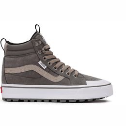 Sneaker Vans "MTE SK8-Hi Waterproof Insulated", Herren, Gr. 37, grau (grau, grau), Leder, Synthetik, Textil, Schuhe Sneaker, wasserdichter, gef&uuml;tterter Sneakerboot