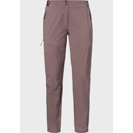 Sch&ouml;ffel Outdoorhose SCH&Ouml;FFEL "Pants Style Blaustein WMS", Damen, Gr. 34, Normalgr&ouml;&szlig;en, lila (3905, braun), Oberstoff: 86% Nylon, 14% Elasthan, Hosen Outdoorhose