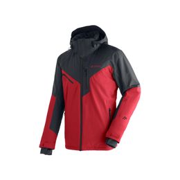 Skijacke Maier Sports "Pajares", Herren, Gr. 58, rot, 100% Polyester, Rundhals, Jacken Skijacke, Herren Winterjacke, wind- und wasserdicht, 4 RV-Taschen, Regular Fit