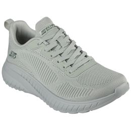 Sneaker Skechers "BOBS SQUAD CHAOS FACE OFF", Damen, Gr. 38, gr&uuml;n, Textil, Schuhe Sneaker, Freizeitschuh, Halbschuh, Schn&uuml;rschuh mit Komfort-Innensohle, Topseller