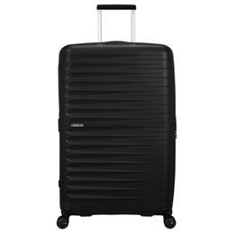 Hartschalen-Trolley American Tourister "FASTFORWARD, verschiedene Gr&ouml;&szlig;en und Farben", Damen, Gr. B/H/T: 50cm x 78cm x 30cm 108 l, schwarz (flash schwarz), Polypropylen, unifarben, Koffer Hartschalen-Trolley, Hartschalen-Koffer personalisierbar TSA-Schloss Volumenerweiterung
