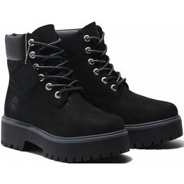 Schn&uuml;rboots Timberland "STONE STREET6 INCH LACE UP WATERPROOF BOOT", Damen, Gr. 41, schwarz, Leder, Synthetik, Schuhe Schn&uuml;rboots, Winterstiefel, Schn&uuml;rstiefel, Winterschuhe, wasserdicht