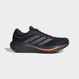 Laufschuh adidas Performance "RESPONSE RUNNER 2", Gr. 46, core schwarz, iron metallic, carbon, Synthetik, Textil, Schuhe Laufschuh