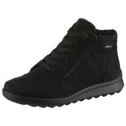 Schn&uuml;rboots Ara "TORONTO", Damen, Gr. 8 (42), schwarz, Velourslederimitat, unifarben, Schuhe Schn&uuml;rboots, Snowboots, Winterstiefel mit Gore-Tex und Weite sehr weit