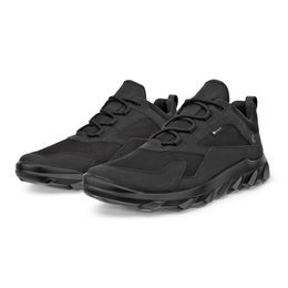 Sneaker Ecco "MX M", Herren, Gr. 40, schwarz, Lederimitat, Schuhe Sneaker, Freizeitschuh, Schn&uuml;rschuh mit wasserdichter GORE-TEX Ausstattung