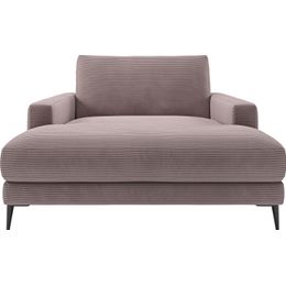Chaiselongue Home Affaire "Downtown Loungem&ouml;bel zum Relaxen, B/T/H: 132/170/84 cm", rosa (ros&eacute;), B:132cm H:84cm T:170cm, 88% Polyester, 12% Polyacryl, Sofas, Chaiselongue, auch in Boucl&eacute;, Cord und Easy care - leicht mir Wasser zu reinigen