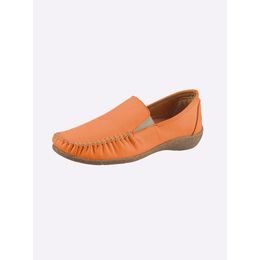 Slipper Loretta, Damen, Gr. 40, orange, Glattleder, Schuhe Slipper