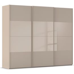 Schwebet&uuml;renschrank Rauch "Kleiderschrank Schrank Garderobe Schlafzimmerschrank SCALE-FYRA", braun (fango, glas fango), B:271cm H:223cm T:68cm, Holzwerkstoff, Schr&auml;nke, Schwebet&uuml;renschrank, edle T&uuml;ren viergeteilt Glas matt/gl&auml;nzend viele Farben MADE IN GERMANY