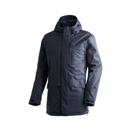 Winterjacke Maier Sports "Peyor long", Herren, Gr. 58, dunkelblau, 100% Polyester, Jacken Winterjacke, warme Herren Regenjacke, wattierter Parka, wasserdicht + atmungsaktiv
