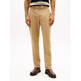 Chinohose Tommy Hilfiger "DENTON", Herren, Gr. 32, L&auml;nge 32, driftwood taupe, Web, Obermaterial: 53% Elastomultiester, 47% Polyester, gerade, Hosen Chinohose, feuchtigkeitsableitend, Straight Fit