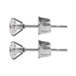 Adelia&acute;s Paar Ohrstecker ADELIA&acute;S "Damen Ohrringe &iquest; Ohrstecker aus Edelstahl mit Zirkonia", silber, Ohrringe, Damen, Edelstahl, Paar Ohrstecker