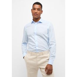 Langarmhemd Eterna "SLIM FIT", Damen, Gr. 46, Normalgr&ouml;&szlig;en, himmelblau, Popeline, 100% Baumwolle, schmal, Manschette, Hemden Langarmhemd, NON IRON (b&uuml;gelfrei)