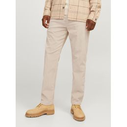 Jack & Jones Jogginghose JACK & JONES "JPSTKANE CORDUROY JOGGER SN", Herren, Gr. M, N-Gr, gelb (moonbeam), Web, Obermaterial: 100% Baumwolle, unifarben, relaxed fit, Hosen Jogginghose