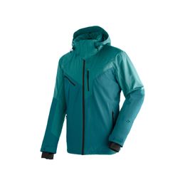 Skijacke Maier Sports "Pajares", Herren, Gr. 60, blau (rauchblau), 100% Polyester, Rundhals, Jacken Skijacke, Herren Winterjacke, wind- und wasserdicht, 4 RV-Taschen, Regular Fit