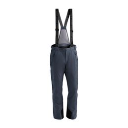 Skihose Maier Sports "Anton 2", Herren, Gr. 50, Normalgr&ouml;&szlig;en, grau, 100% Polyester, Hosen Skihose, Herren Schneehose mit Hosentr&auml;gern, wind/wasserdicht, Regular Fit