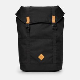 Rucksack Timberland "TIMBERPACK HERITAGE BACKPACK", schwarz (schwarz, wheat boot), Rucks&auml;cke, Damen, Obermaterial: 100% Polyester, Rucksack, mit Vintage-Look, mit Kordelzug und Schnallenklappe