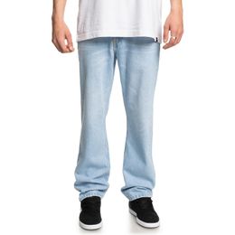Regular-fit-Jeans DC Shoes "Worker", Herren, Gr. 28(XS) / L&auml;nge 32(M), L&auml;nge 34, indigo light, Obermaterial: 80% Walkfrottier, 20% Walkfrottier;, Jeans Regular-fit-Jeans