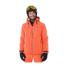 Skijacke Killtec "KSW 50 MN SKI JCKT", Herren, Gr. S, dunkelorange, Obermaterial: 84% Polyamid, 16% Elasthan;Futter: 100% Polyester;F&uuml;llung: 100% Polyester, Jacken Skijacke, Herren Skijacke: wasserdicht, atmungsaktiv, 4-Wege-Stretch, Schneefang