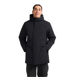 Wintermantel Jack Wolfskin "COLD CAMP COAT M", Herren, Gr. 3XL, schwarz, Obermaterial: 100% Polyester. Futter: 100% Polyester. Wattierung: 100% Polyester, M&auml;ntel Wintermantel, W&auml;rmend, winddicht, &Uuml;bergangsjacke