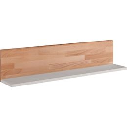 Wandregal OTTO HOME, braun (braun und grau), B:80cm H:20cm, FSC-zertifizierter Holzwerkstoff, Massivholz, Regale, Wandregal, zwei Wandregale, Breite 80 cm