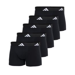 Trunk adidas Sportswear "Active Flex Cotton", Herren, Gr. M, 000, schwarz, Single Jersey, Obermaterial: 95% Baumwolle, 5% Elasthan, k&ouml;rpernah, Unterhosen Trunk, Multipack, elastisch, Logo-Bund, ohne Eingriff