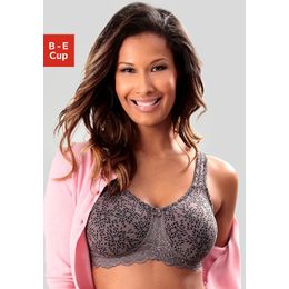 Entlastungs-BH Nuance, Damen, Gr. 100, Cup C, schwarz (taupe, schwarz), Spitze, Obermaterial: 85% Baumwolle, 10% Polyamid, 5% Elasthan, BHs Entlastungs-BH, ohne B&uuml;gel aus angenehmer Baumwolle, Topseller