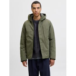 Jack & Jones Outdoorjacke JACK & JONES "JJEKEEN JACKET AW25 SN", Herren, Gr. XS, grape leaf, Web, Obermaterial: 100% Polyester, unifarben, regular fit h&uuml;ftbedeckend, hoch geschlossener Ausschnitt, B&uuml;ndchen, Jacken Outdoorjacke