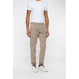 Chinohose Replay "Benni Regular Slim", Herren, Gr. 33, L&auml;nge 30, beige (sand), Web, Obermaterial: 91% Baumwolle, 6% Elastomultiester, 3% Elasthan, regular fit lang, Hosen Chinohose