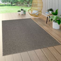 Teppich Paco Home "Waregem 622", grau (anthrazit), B:160cm H:4mm L:230cm, Polypropylen, Teppiche, Teppich, Flachgewebe, Sisal-Optik, In- und Outdoor geeignet, Wohnzimmer
