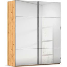 Schwebet&uuml;renschrank Rauch "Kleiderschrank Schrank Garderobe Schlafzimmerschrank SCALE-TRIO", braun (asteiche), B:181cm H:223cm T:67cm, Holzwerkstoff, Schr&auml;nke, Schwebet&uuml;renschrank, edle dreigeteilte Front mit 2 Zierleisten Spiegelfront MADE IN GERMANY