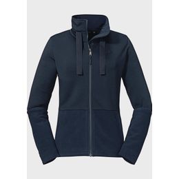 Sch&ouml;ffel Fleecejacke SCH&Ouml;FFEL "Fleece Jacket Pelham L", Damen, Gr. 34, blau (8820, blau), Oberstoff Rumpf oben: 100% Polyester Oberstoff Rumpf unten: 100% Polyester, regular fit, hoch geschlossener Ausschnitt, Jacken Fleecejacke