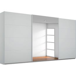 Schwebet&uuml;renschrank Rauch "Kleiderschrank Schrank Garderobe W&auml;scheschrank KEPAN", grau (seidengrau), B:360cm H:230cm T:62cm, Holzwerkstoff, Schr&auml;nke, Schwebet&uuml;renschrank, inkl. Schubladen-Einsatz und extra Einlegeb&ouml;den MADE IN GERMANY