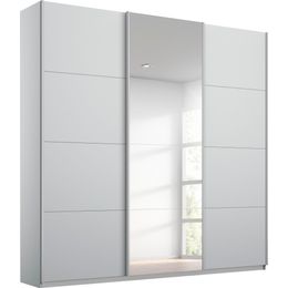 Schwebet&uuml;renschrank Rauch "Kleiderschrank Schrank Garderobe W&auml;scheschrank TOMA", grau (seidengrau), B:203cm H:229cm T:62cm, Holzwerkstoff, Schr&auml;nke, Schwebet&uuml;renschrank, inkl. Regaleinsatz sowie zus&auml;tzlichen Einlegeb&ouml;den MADE IN GERMANY