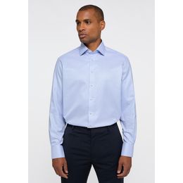 Langarmhemd Eterna "COMFORT FIT", Herren, Gr. 42, Normalgr&ouml;&szlig;en, blau (hellblau), Twill, 100% cotton, normal, Manschette, Hemden Langarmhemd