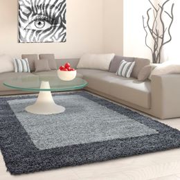 Hochflor-Teppich Ayyildiz Teppiche "Life Shaggy 1503", grau, B:240cm H:30mm L:340cm, Kunstfaser, Teppiche, Hochflor-Teppich, als L&auml;ufer und in rund erh&auml;ltlich, Shaggy, Langflor, Wohnzimmer
