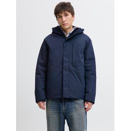 Jack & Jones Outdoorjacke JACK & JONES "JJEKEEN JACKET AW25 SN", Herren, Gr. S, blau (sky captain), Web, Obermaterial: 100% Polyester, unifarben, regular fit h&uuml;ftbedeckend, hoch geschlossener Ausschnitt, B&uuml;ndchen, Jacken Outdoorjacke