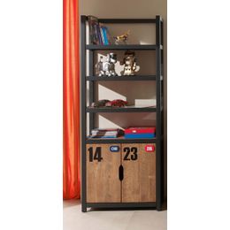 Kinderregal Vipack "Alex", beige (industrie), Holzwerkstoff, Regale, Kinderregal, Standregal aus teilmassiver Kiefer und MDF