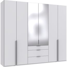 Dreht&uuml;renschrank wimex "Mugano", wei&szlig;, griffe alufarben, B:270cm H:236cm T:58cm, Holzwerkstoff, Schr&auml;nke, Dreht&uuml;renschrank, in vielen Breiten, 208 oder 236 cm hoch, Made in Germany