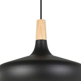 Eglo H&auml;ngeleuchte "SABINAR", braun (schwarz, holz), 1, &Oslash; 40cm, 1 Stk., Leuchten, Pendellampe, H110 x &Oslash;40 cm, 1X40W exkl., H&auml;ngeleuchte