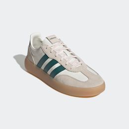 Sneaker adidas Sportswear "BARREDA DECODE", Herren, Gr. 44,5, sanftes wei&szlig;, collegiate gr&uuml;n, wonder wei&szlig;, Leder, Schuhe Sneaker, inspiriert vom Design des adidas handball spezial