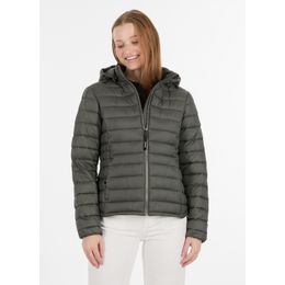 Steppjacke Ragwear "BOBIE", Damen, Gr. M, schwarz olive, Web, Obermaterial: 100% Polyester, unifarben, elastischer Bund, Jacken Steppjacke
