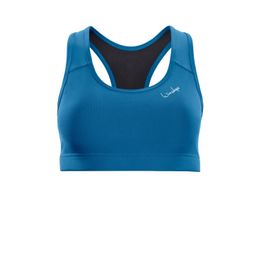 Sport-Bustier WINSHAPE "Functional Comfort Sport-BH SB102C", Damen, Gr. L, gr&uuml;n (teal gr&uuml;n), 85% Polyester, 15% Elasthan, BHs Sport-Bustier, mit herausnehmbaren Pads