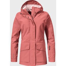 Sch&ouml;ffel Outdoorjacke SCH&Ouml;FFEL "Jacket Geneva L", Damen, Gr. 46, rosa (3245, rosa), Oberstoff : 100% Polyester (Membran: Polyurethan) Futter : 100% Polyester Futter Rumpf oben: 92% Polyester 8% Elasthan, regular fit, Jacken Outdoorjacke
