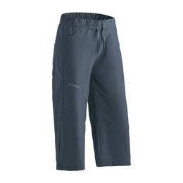 Outdoorhose Maier Sports "Fortunit Culotte W", Damen, Gr. 42, Normalgr&ouml;&szlig;en, blau (graublau), 100% Polyester, Hosen Outdoorhose, Damen Wanderhose, 4 Einschubtaschen, seitl. Tasche mit RV,Regular Fit