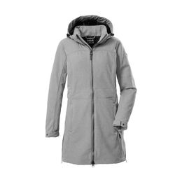 G.I.G.A. by Killtec Softshellparka "GW 34 WMN SFTSHLL PRK", Damen, Gr. 48, hellgrau, Oberseite: 93% Polyester, 7% Elasthan;R&uuml;ckseite: 100% Polyester, G.I.G.A. DX BY KILLTEC, Jacken Softshellparka, Wasser- und windabweisender Damen Softshellparka mit Fleecefutter