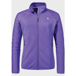 Sch&ouml;ffel Fleecejacke SCH&Ouml;FFEL "Fleece Jk Style Cascata WMS", Damen, Gr. 44, lila (3805, lila), Oberstoff: 94% Polyester, 6% Elasthan, regular fit, hoch geschlossener Ausschnitt, Jacken Fleecejacke