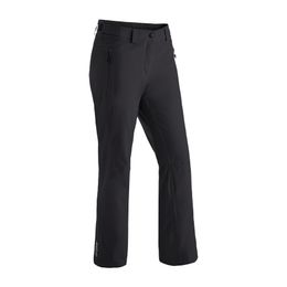 Skihose Maier Sports "Ronka", Damen, Gr. 42, Normalgr&ouml;&szlig;en, schwarz, 100% Polyester, Hosen Skihose, Damen Schneehose, wind- und wasserdicht, 2 RV-Taschen, Regular Fit