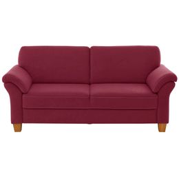 3-Sitzer Home Affaire "Borkum, B: 186cm", rot (bordeaux), B:186cm H:87cm T:88cm, Struktur (100% Polyester);Luxus-Microfaser ALTARA NUBUCK (100% Polyester);MELROSE (100% Polyester);Luxus-Microfaser Toro (100% Polyester), Sofas, 3-Sitzer, mit Federkern